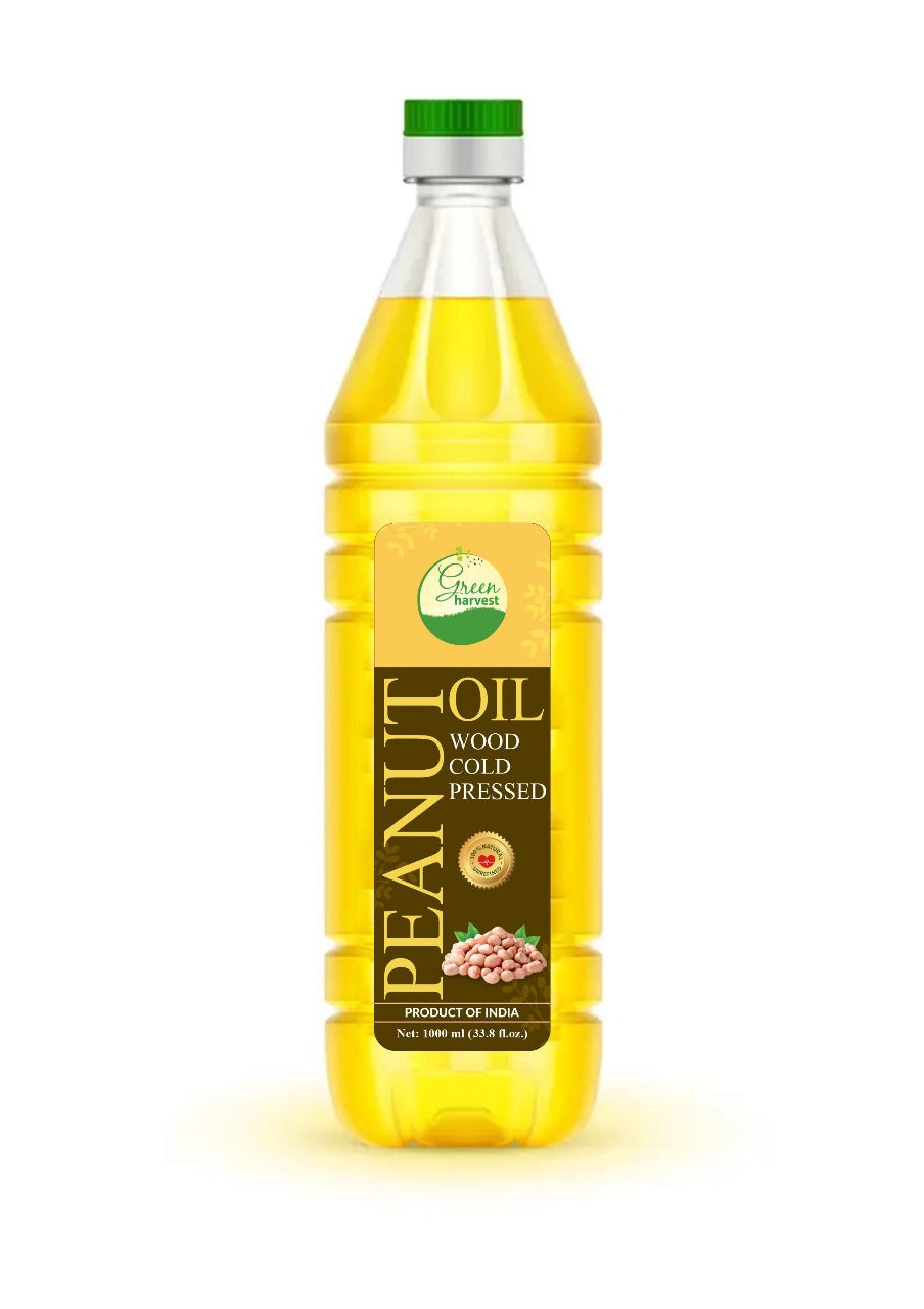 Cold Pressed, Unfiltered and Unrefined Peanut Oil (1 Liter) – GreenHarvest